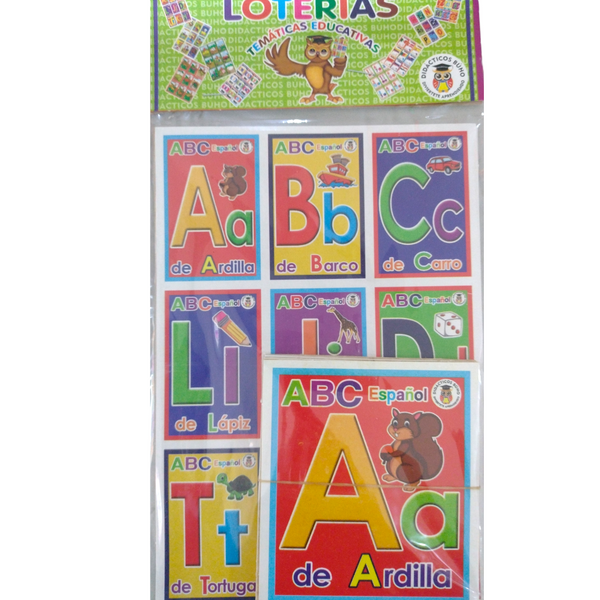 ABC Español - Loterías Temáticas Educativas – Librería Punto de Lectura