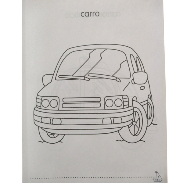 Medios de Transporte - Libro para colorear – Librería Punto de Lectura