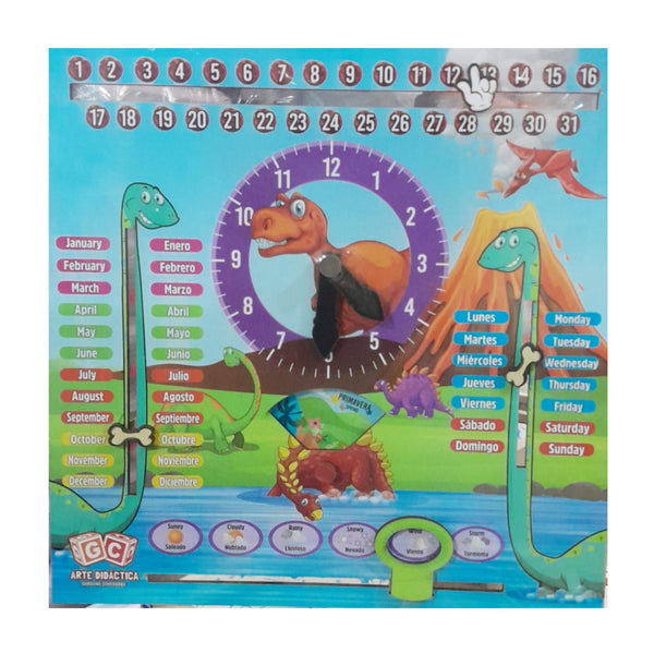 Calendario Dinosaurios Interactivo – Librería Punto de Lectura